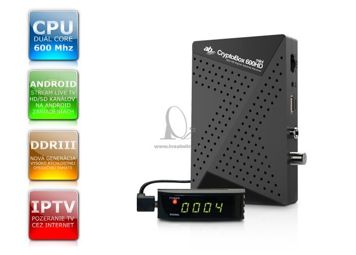 AB CryptoBox 600HD MINI | TV SAT Multimédiá