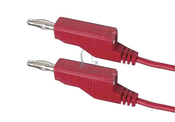 Kábel prepojovací 0,35mm2 / 1m s banánikmi červený HADEX N530 | TV SAT ...