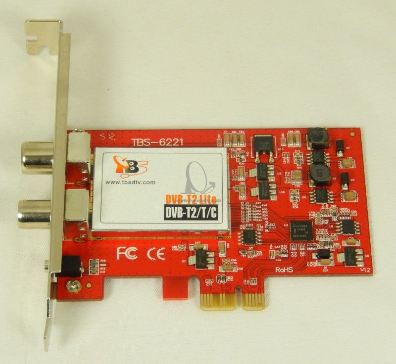 TBS-6221 DVB-T2/T/C TV Tuner PCIe Card | TV SAT Multimédiá
